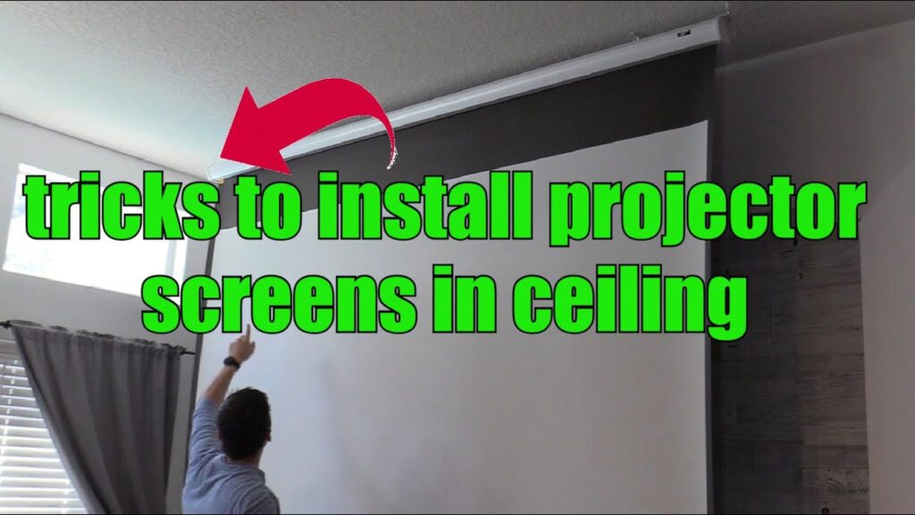 How to Hang a Projector Screen - AdvisorBIT