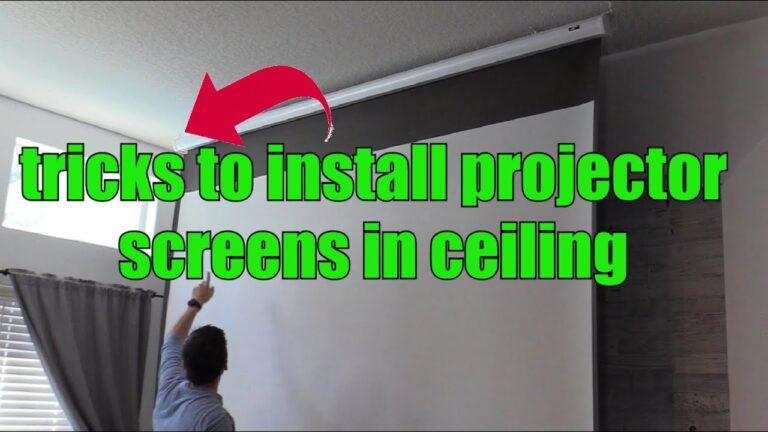 How to Hang a Projector Screen - AdvisorBIT